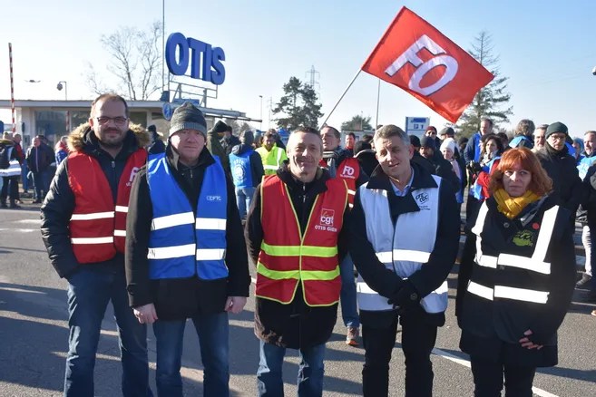 LOIRET : Gien, les salariés d’Otis mobilisés contre leur direction pour ...